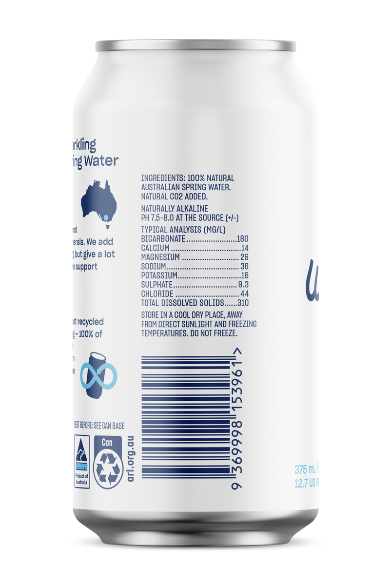 Wallaby Sparkling Canned Water – Hits Different